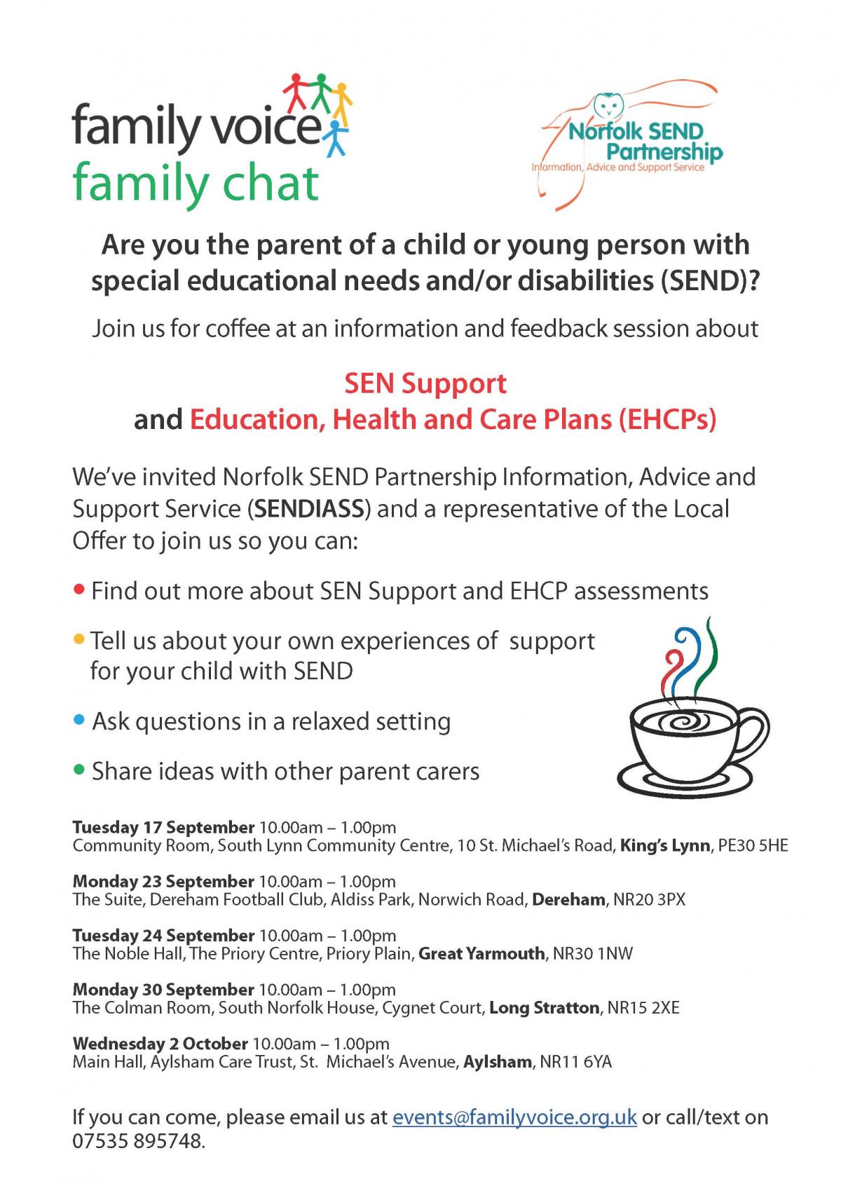 Family Voice Family Chat | Norfolk SENDIASS